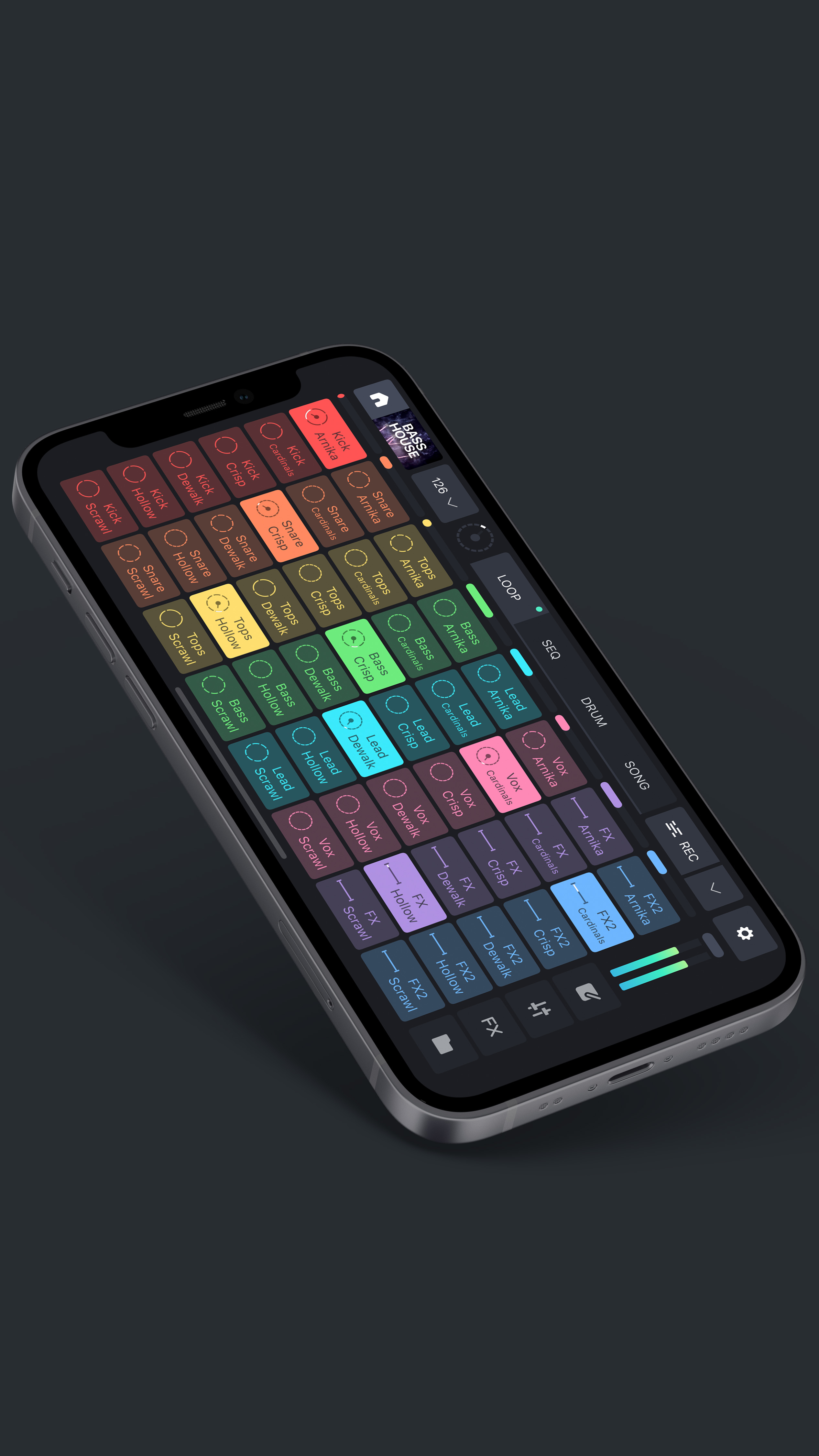 Remixlive music creation app for iOS, Mac & Android